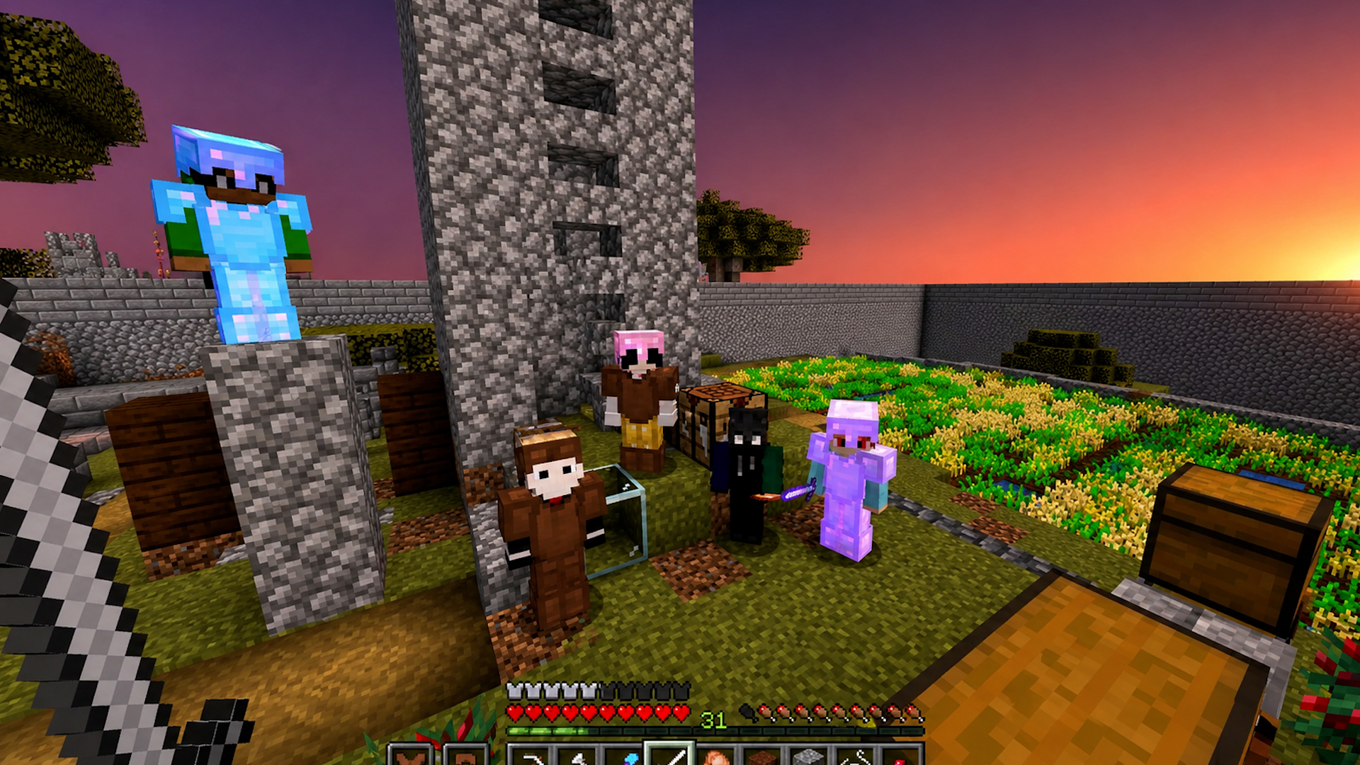 Building a kingdom over one hundred Minecraft days
