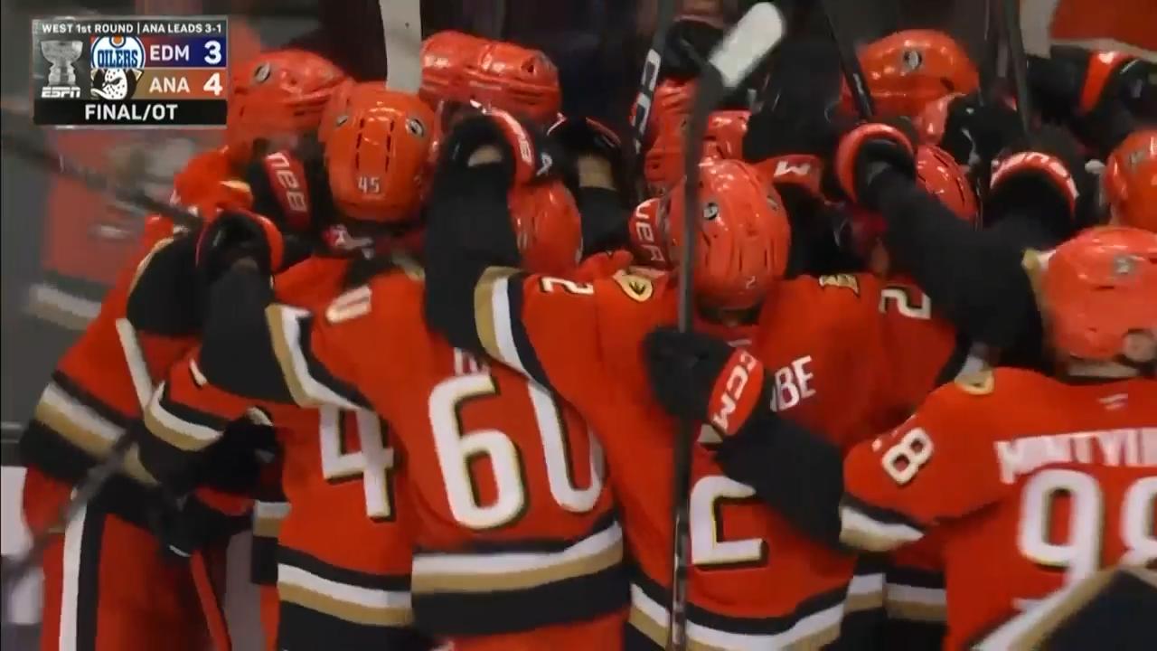 Poehling scores early in OT, Ducks push Oilers to the brink with 4-3 ...