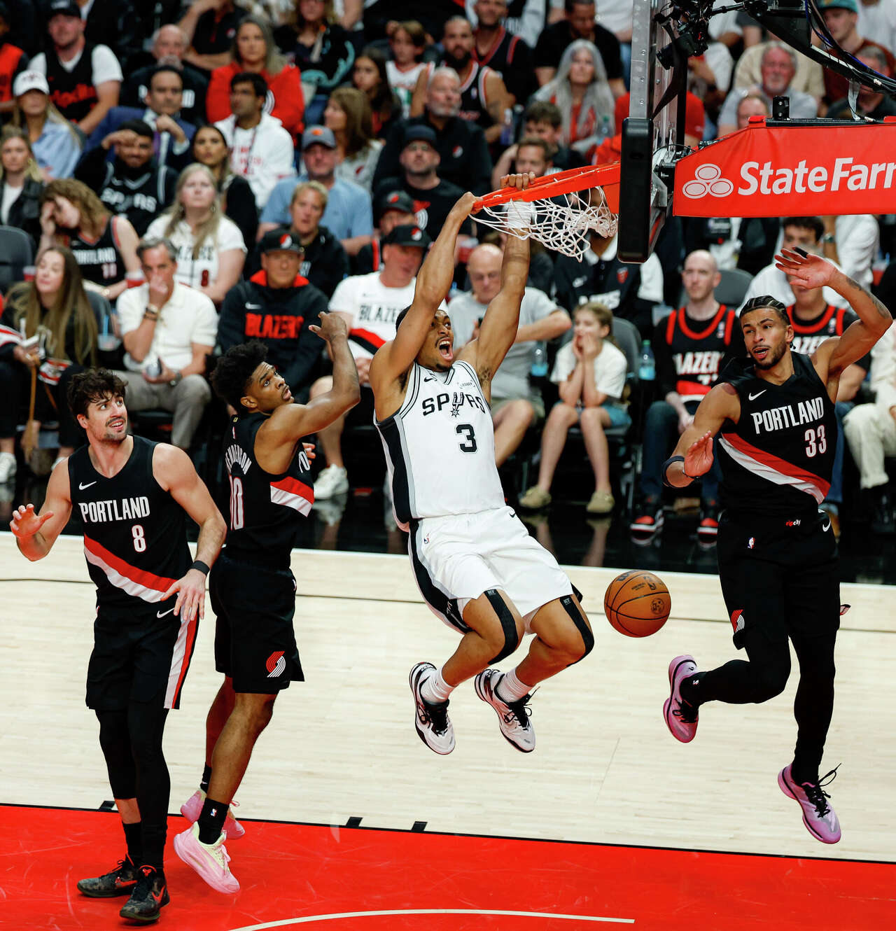 Spurs vs. Trail Blazers game 4: San Antonio rallies past Portland to ...