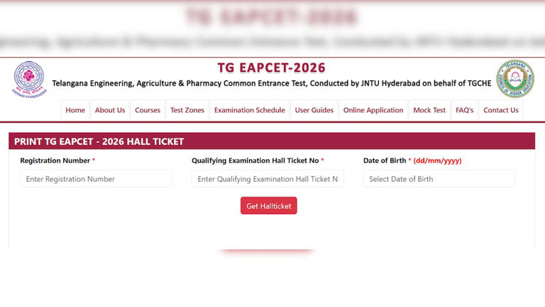 TS EAMCET 2026 admit card: TGCHE to release TG EAPCET hall tickets ...