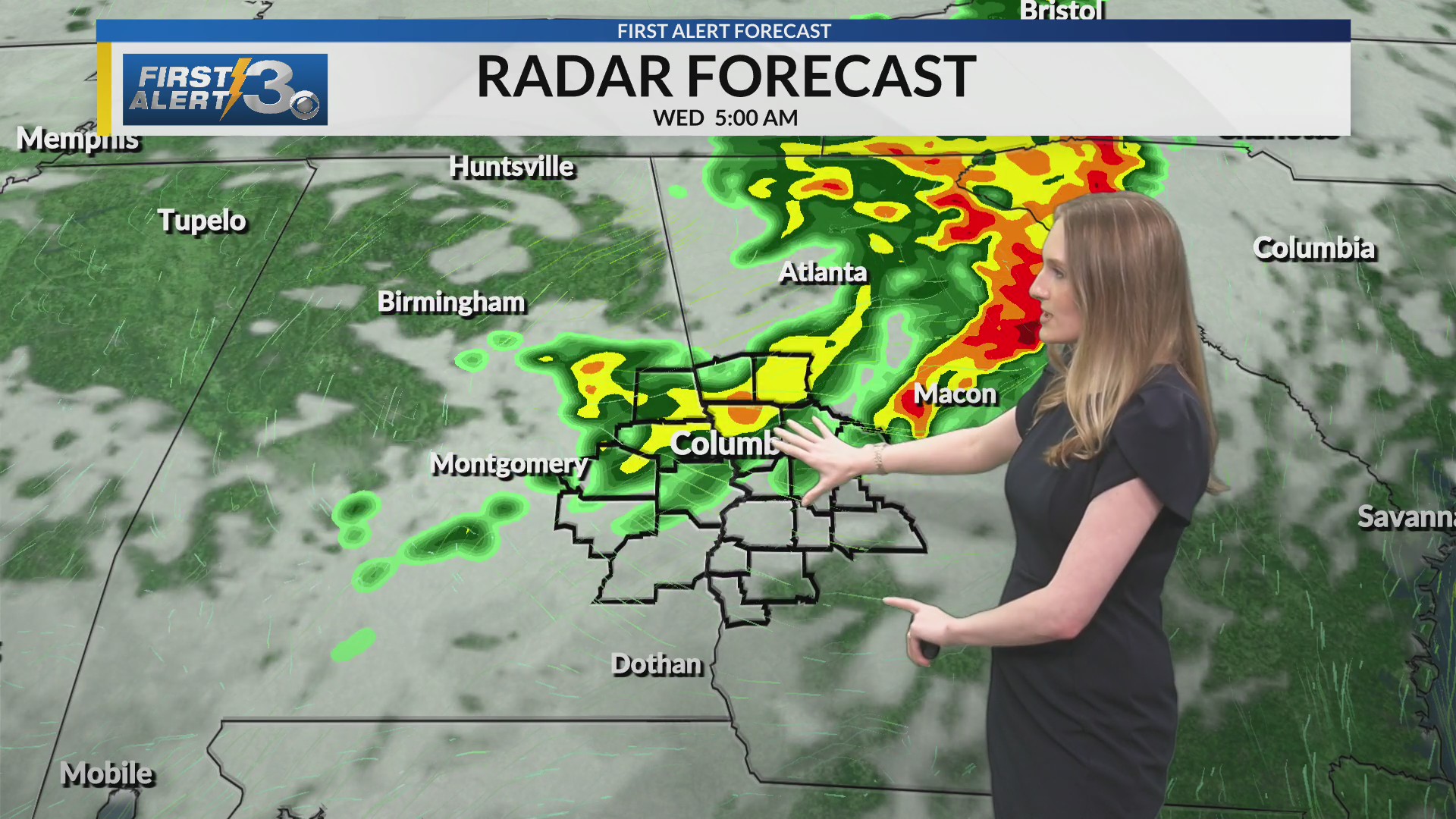 Columbus, GA Sunday night weather (04/26/26) Kaylee Barbee