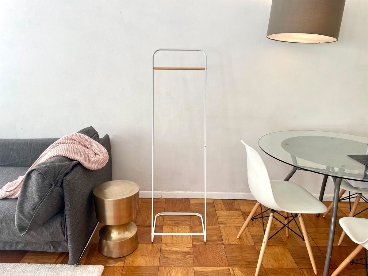 This midcentury-inspired coat rack doubles as decor in my apartment and ...