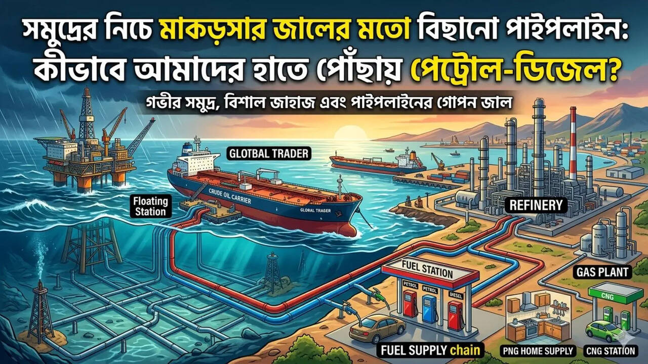 Explainer: সমুদ্রের নিচে মাকড়সার জালের মতো বিছানো পাইপলাইন! কীভাবে ...