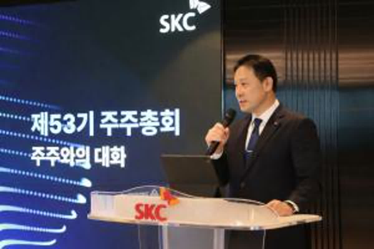 SKC, 1분기 EBITDA 100억 흑자전환…반도체소재 영업이익률 34.5%