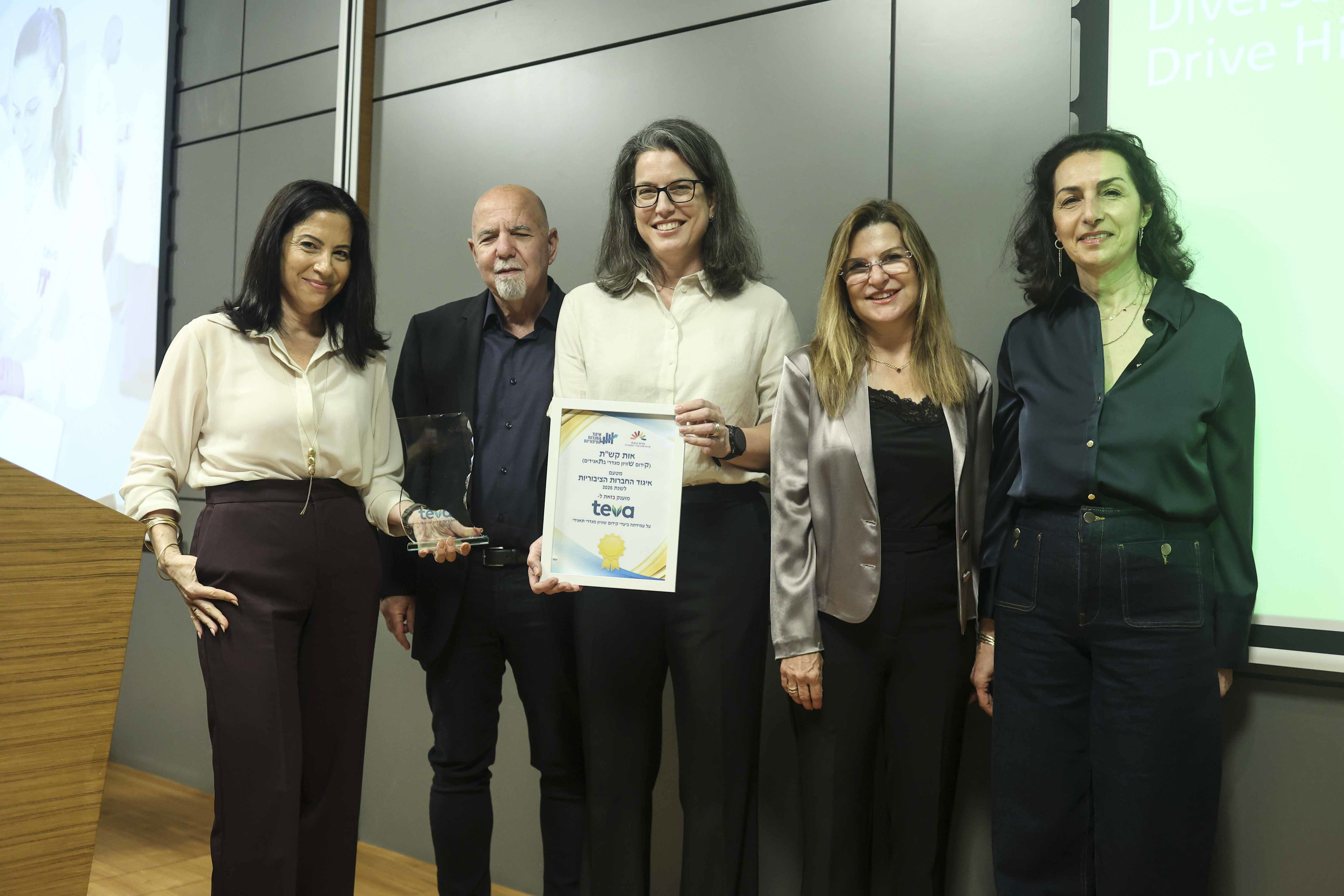 Teva honored for gender equality as women reach 43% of senior ...