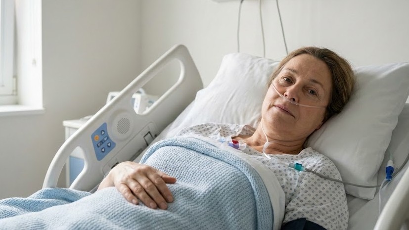 Woman bitten by deadly snake enters a black void of peace