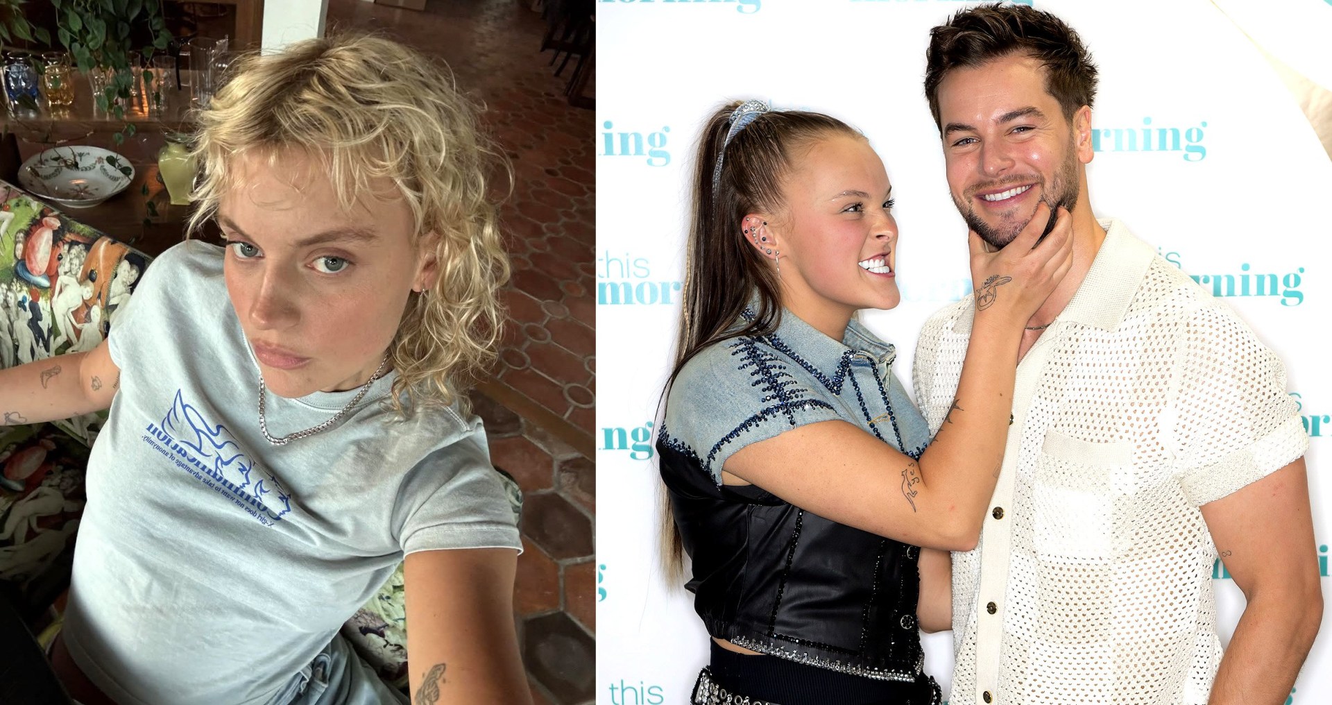 JoJo Siwa declares she has 'lucky life' with Chris Hughes after ex hit out