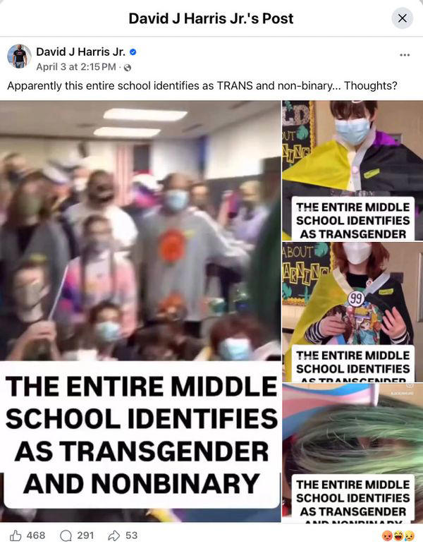 Video doesn't show entire middle school class identifying as trans ...