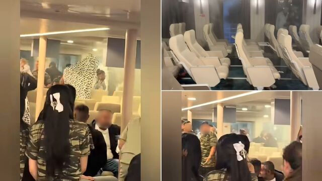 Χάος στο πλοίο «Νήσος Σάμος»: Νέες εικόνες μετά την ενεργοποίηση του ...