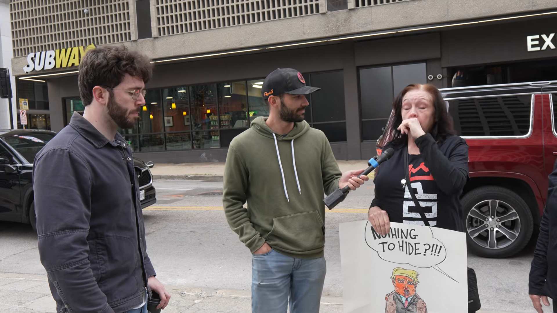 Protesters get fact checked - then they completely lose it