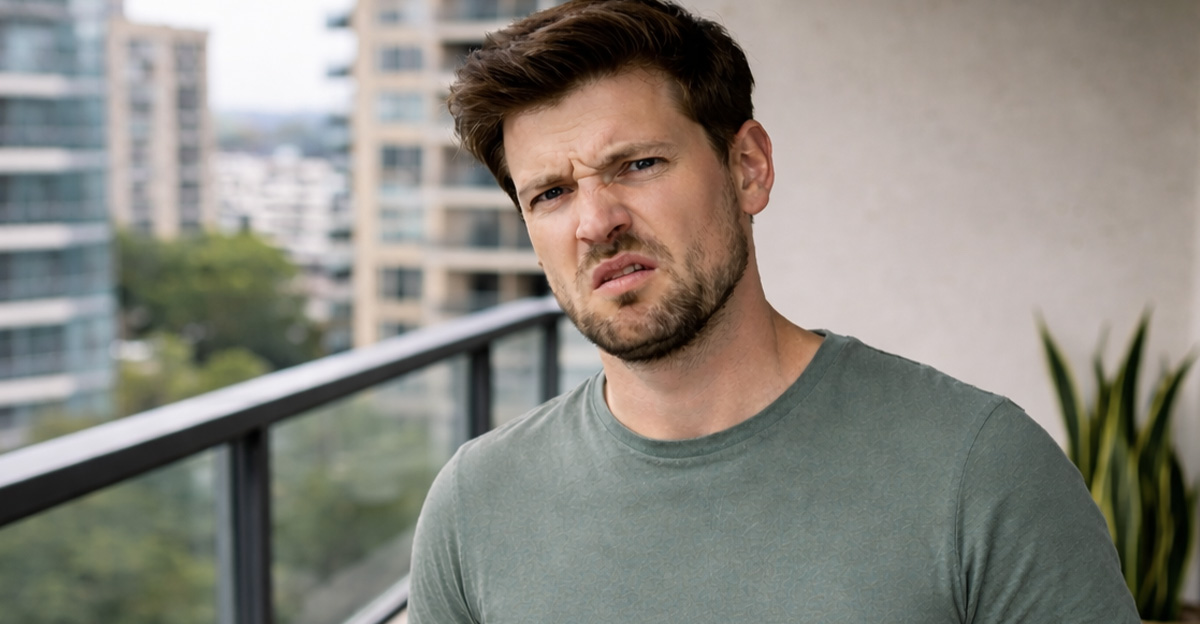 My neighbor lets trash pile up on his balcony and it’s starting to ...