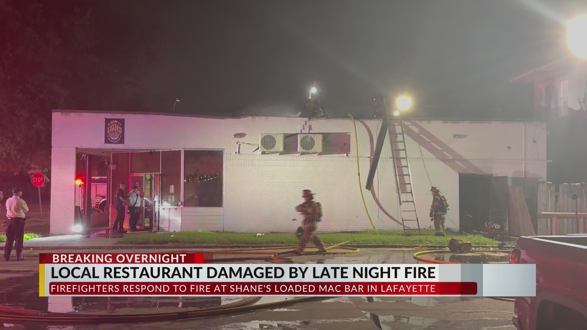 Lafayette Fire Dept. responds to overnight commercial fire at Shane's ...