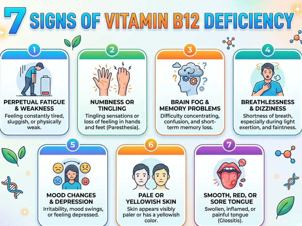 7 signs of vitamin B12 deficiency you may be ignoring | Check the signs ...