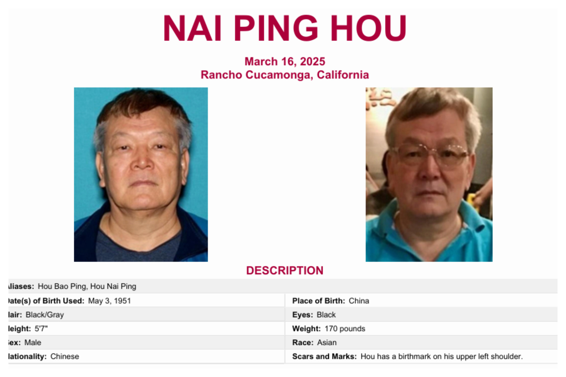 Mystery messages and $1m stolen: FBI sound alarm on missing grandfather