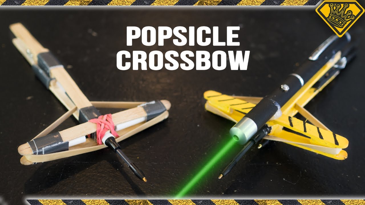 How to craft a powerful pocket crossbow using ordinary clothespins