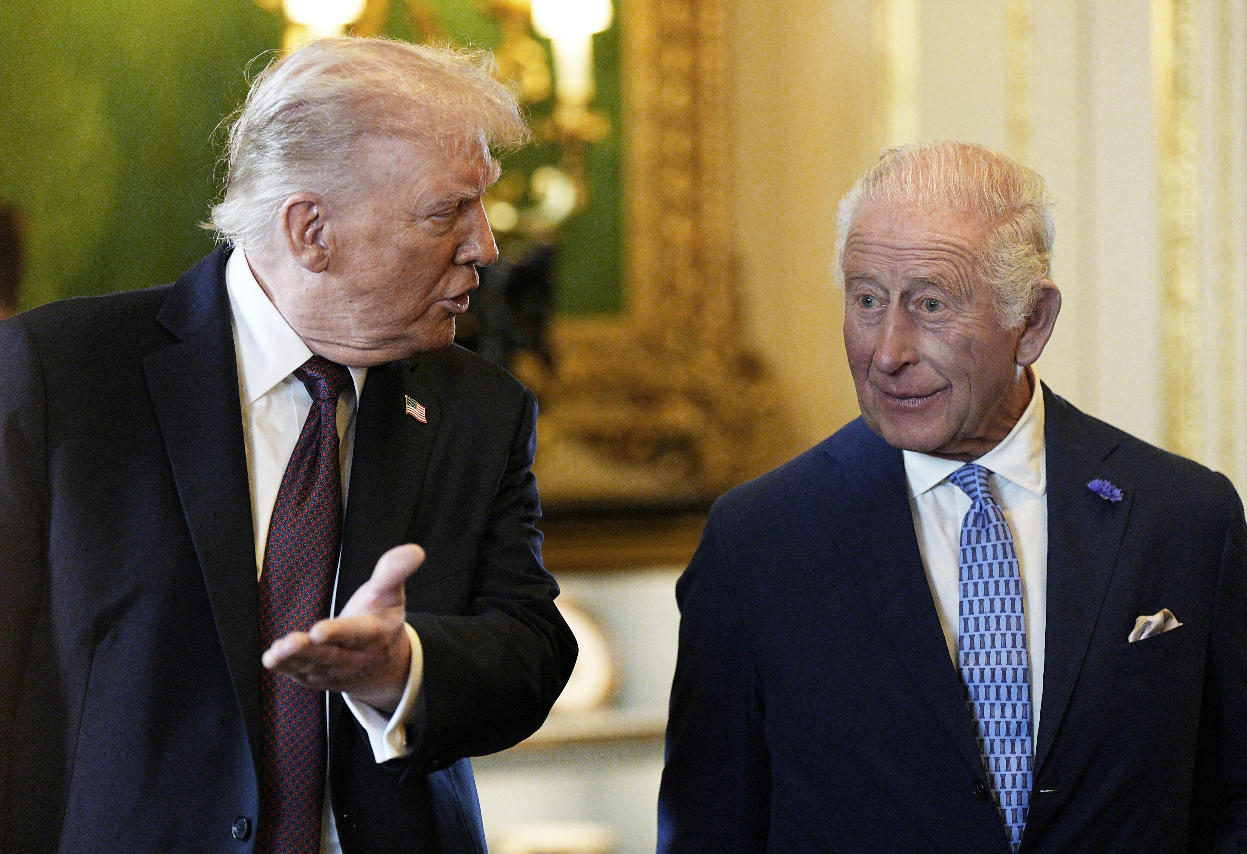 King Charles arrives for visit with Trump at a fraught time