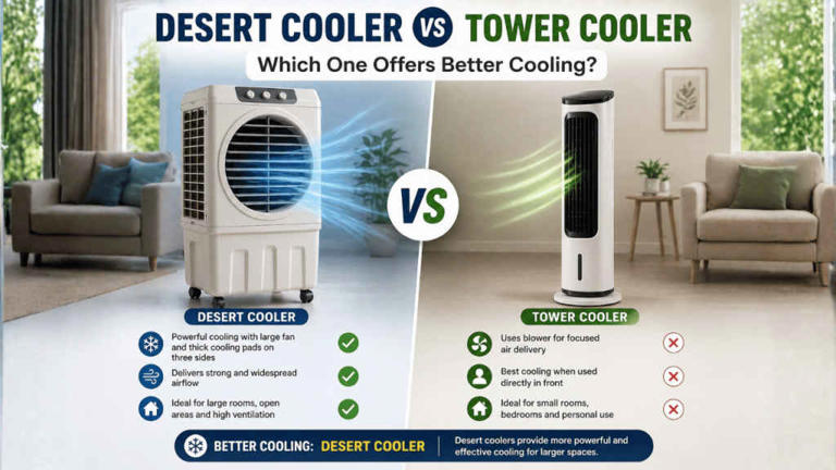 Desert cooler vs tower cooler: Which one offers better cooling, takes ...