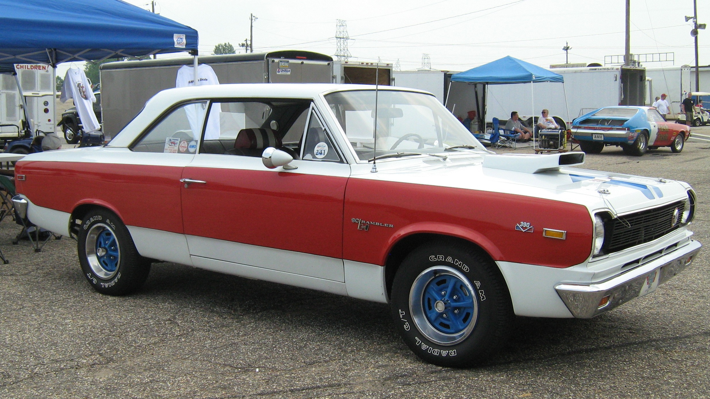 Even though it was compact, the 1969 AMC SC/Rambler stood out with its ...