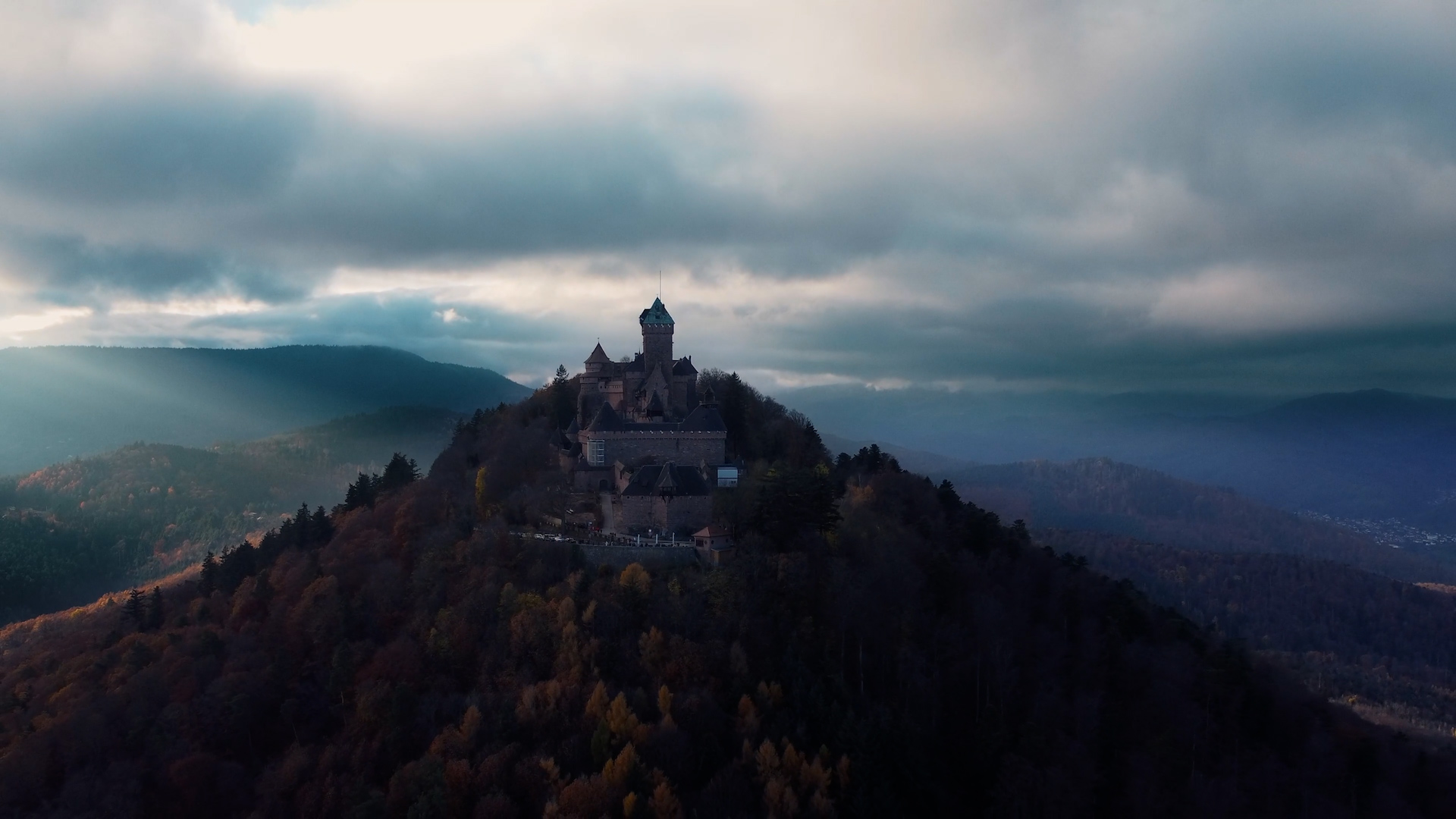 Stunning views over Western Europe (France, Germany, the Netherlands ...