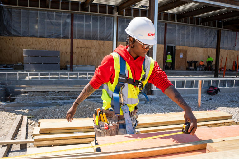 Columbus teen helps build community center, construction career
