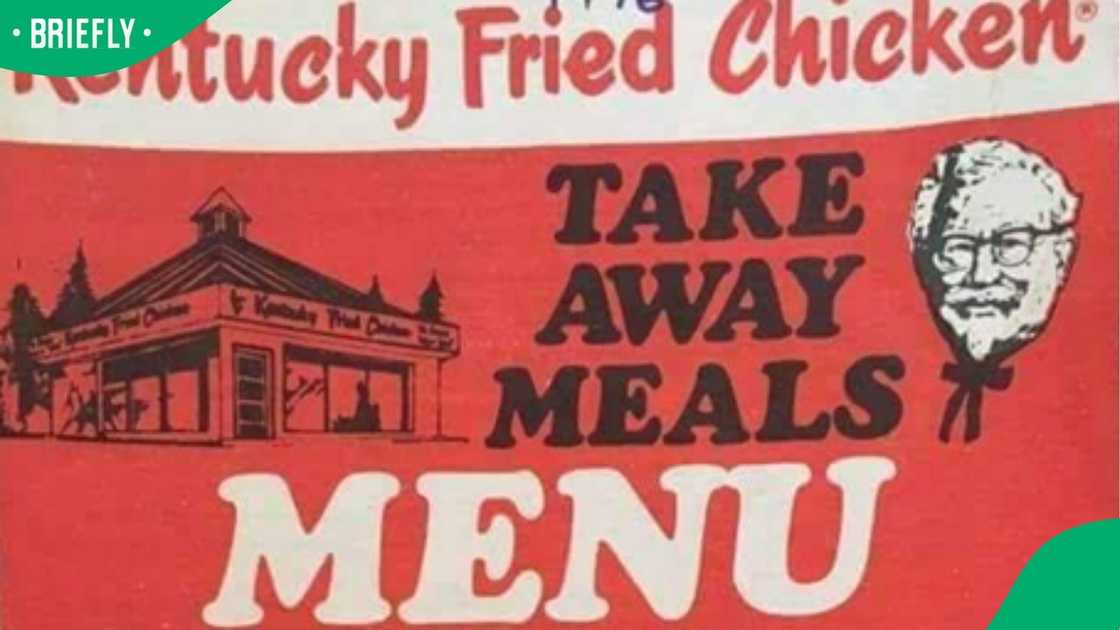 Mzansi stunned by incredibly cheap KFC prices on vintage 1976 menu