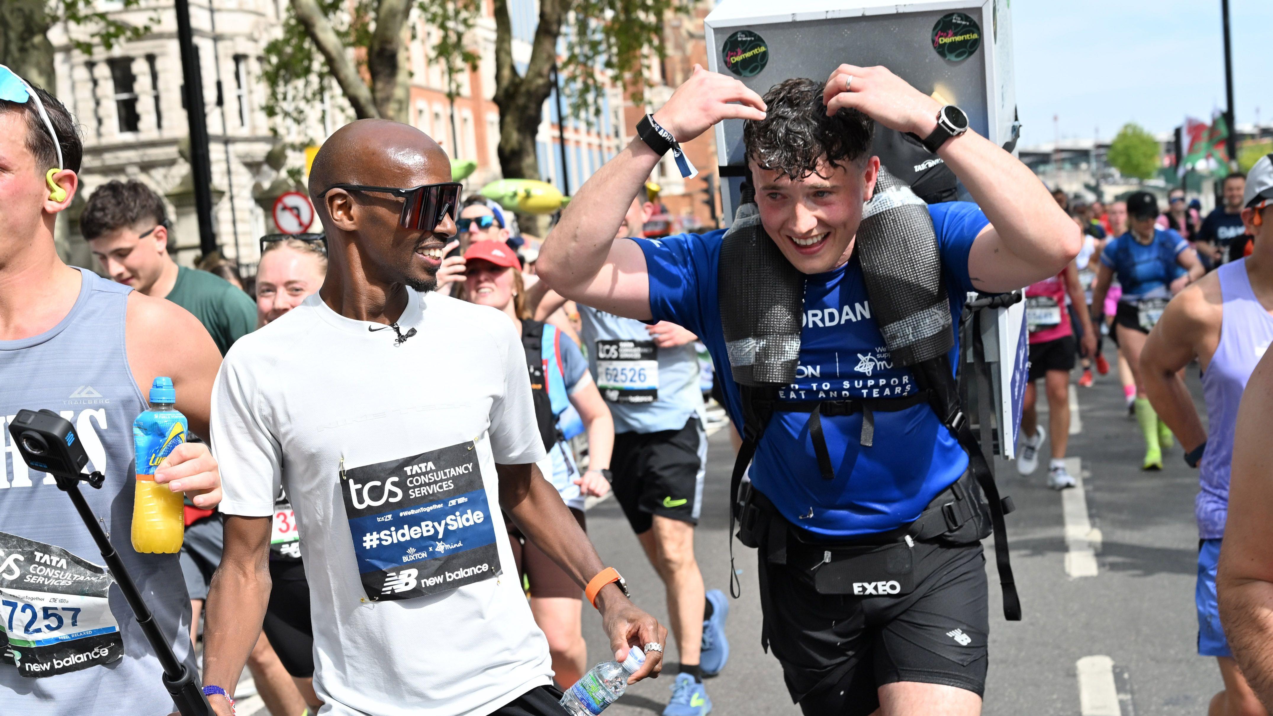Marathon fridge carrying brothers pass £1m mark
