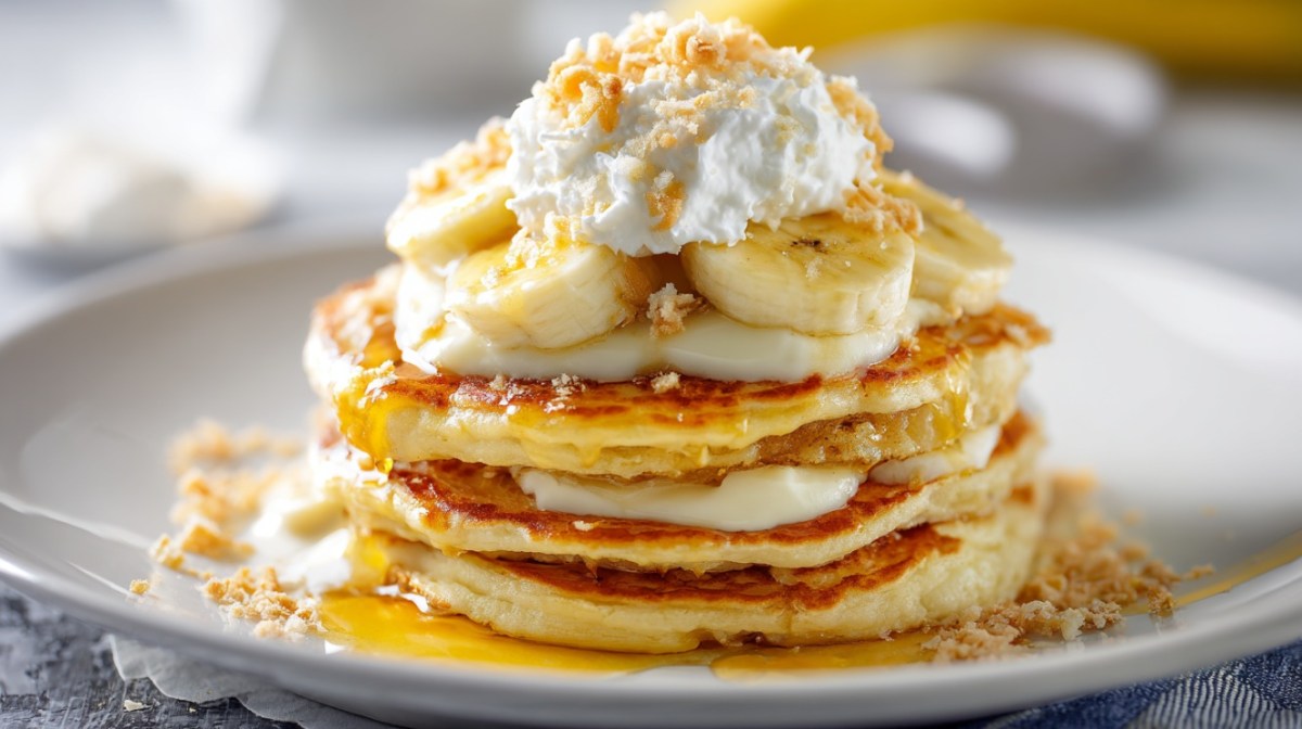 Our banana pudding pancakes are a true love story
