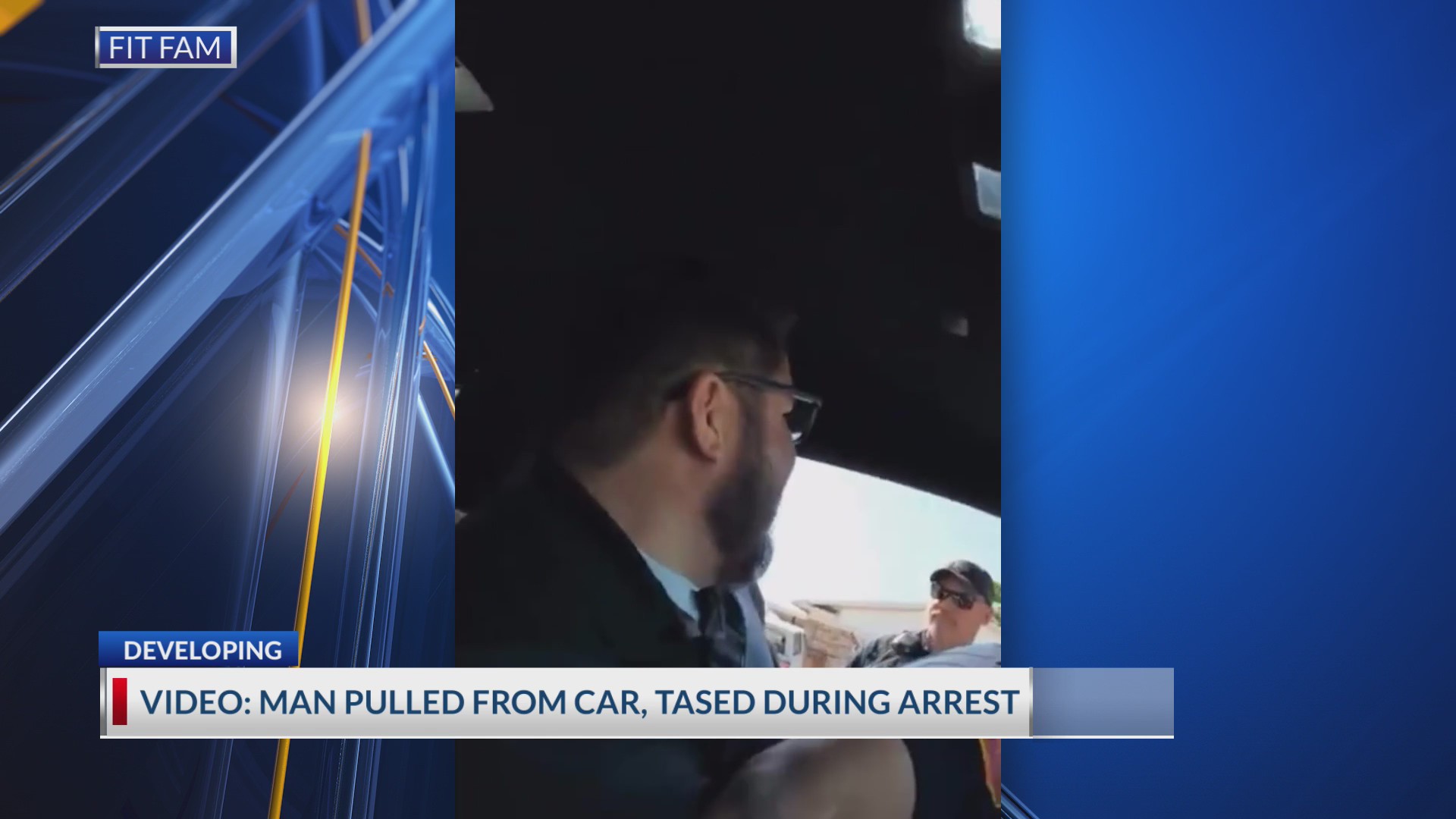 Video of man being tased during police exchange