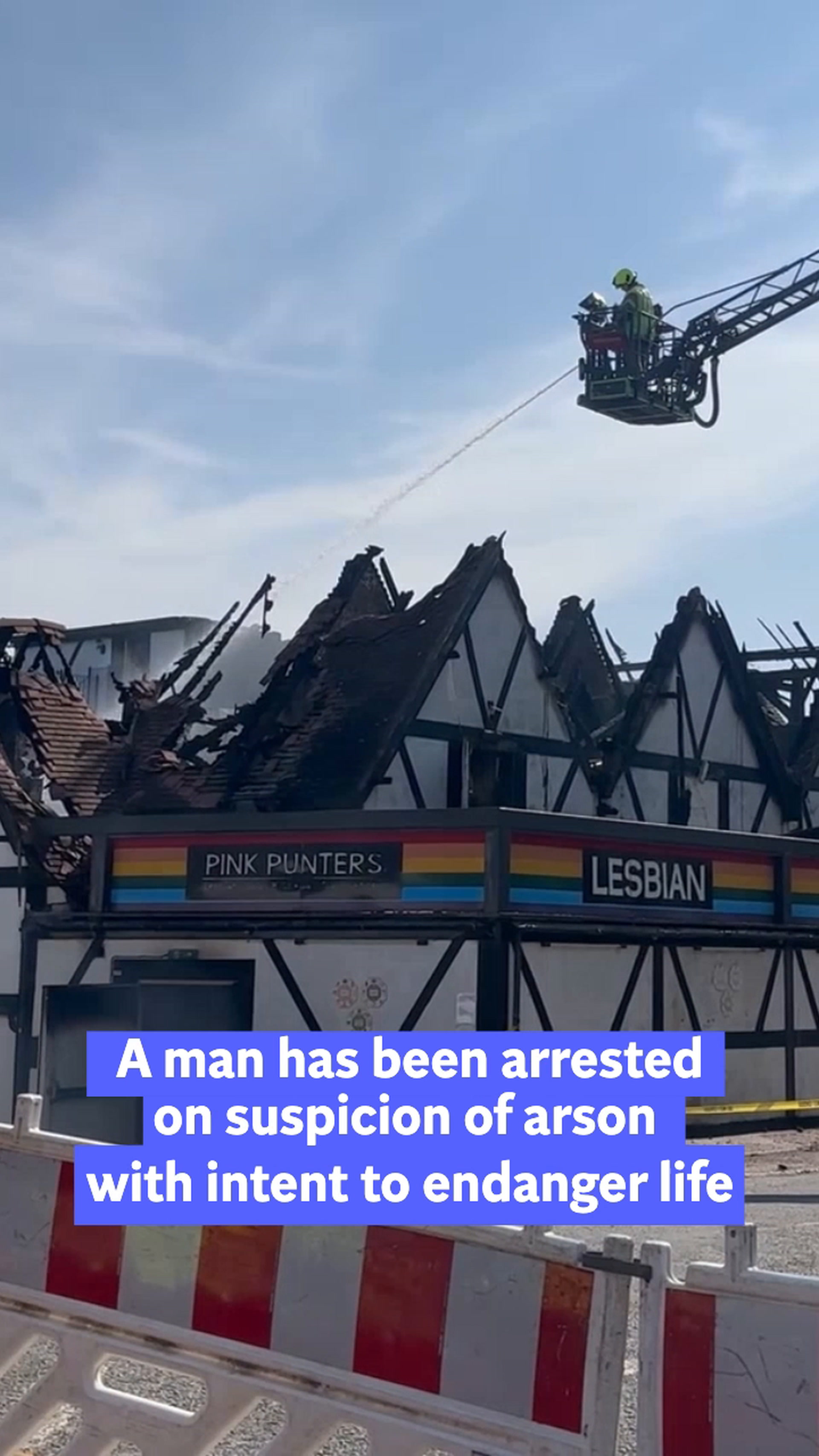 Arson arrest after fire at LGBT+ nightclub in Milton Keynes