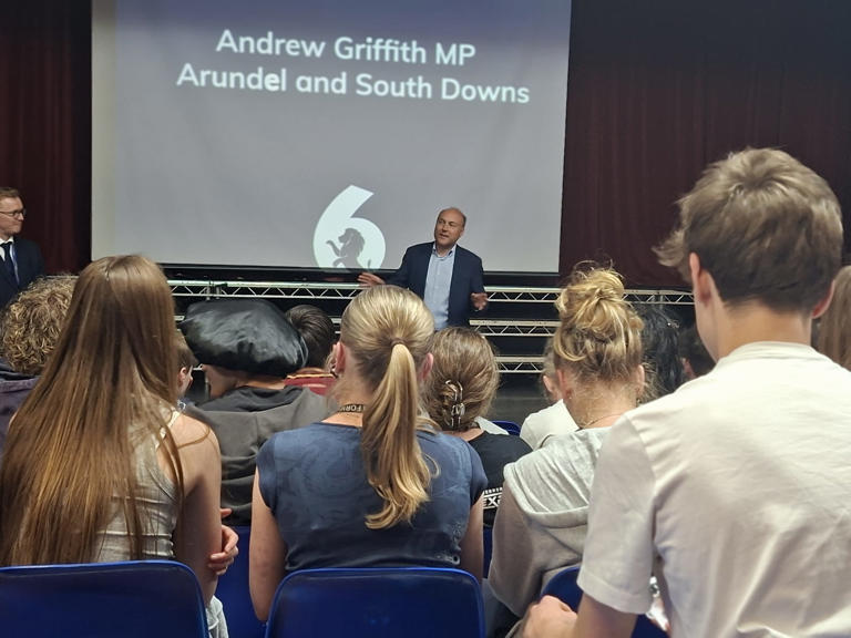 MP Andrew Griffith visits 'outstanding' state boarding school in Steyning