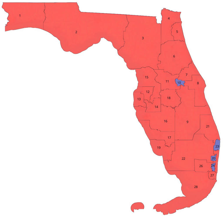 Gov. Ron DeSantis unveils proposed new Florida congressional map giving ...