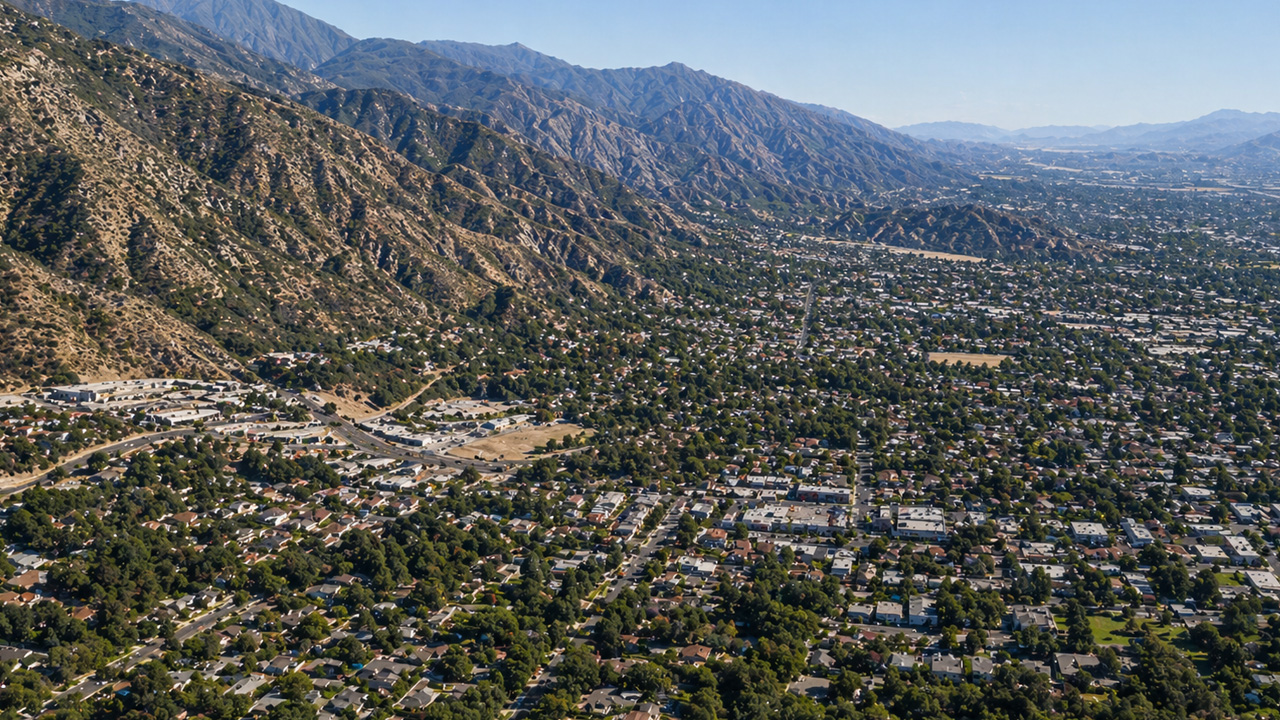 Ever seen a city this close to mountain slopes?
