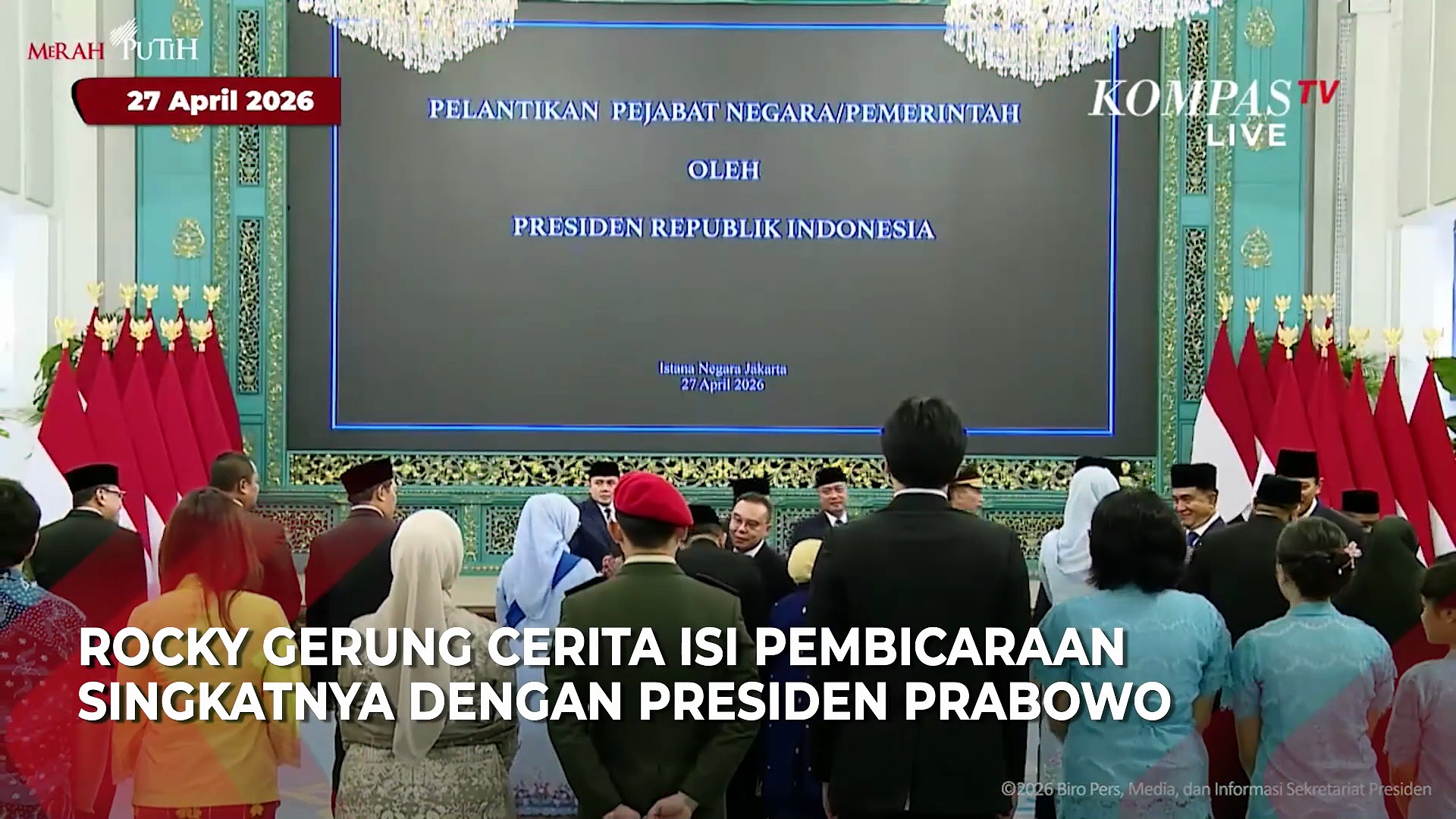 Rocky Gerung disapa dan disebut Prabowo disiden, apa artinya?