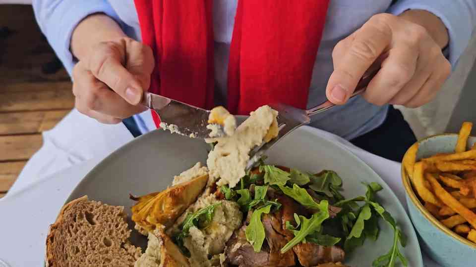 We found a hidden restaurant near the Eiffel Tower