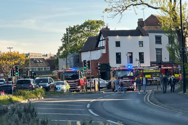 Police confirm fire engine driver arrested after city centre crash