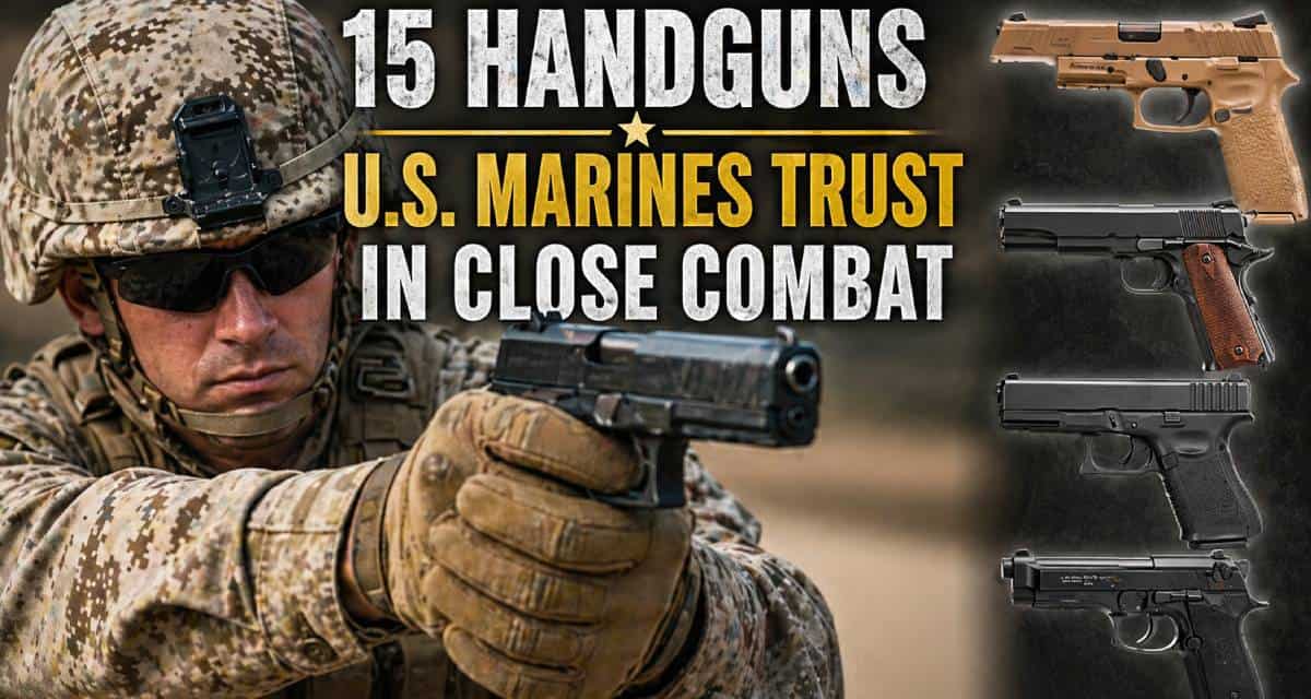 15 handguns that give US Marines an edge in close combat
