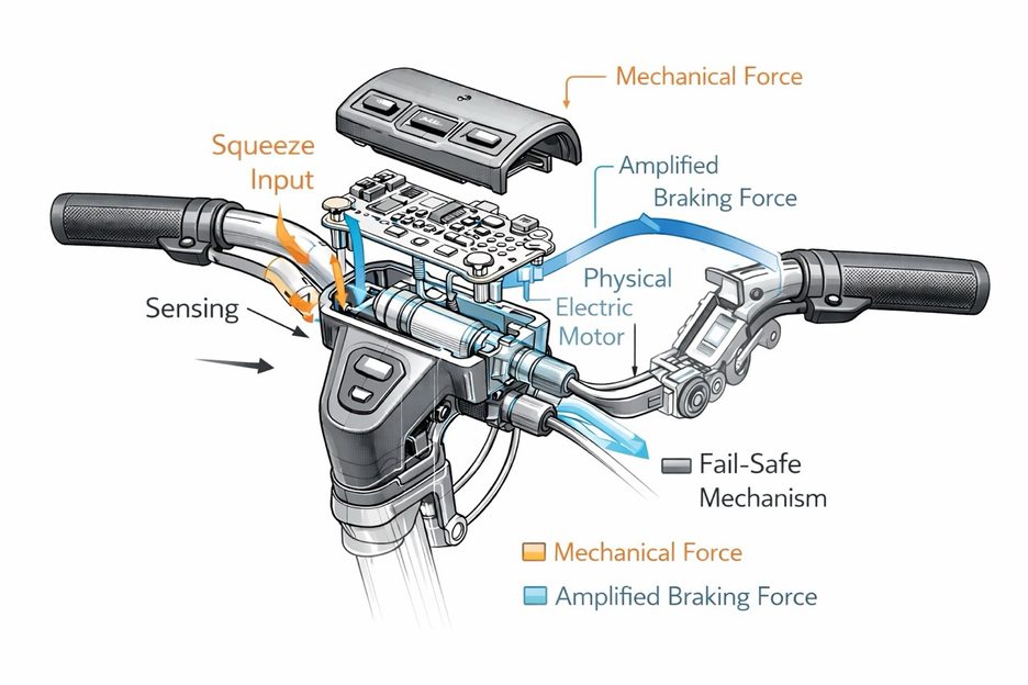 Goodbye to brake levers? This inventor's electronic braking system ...