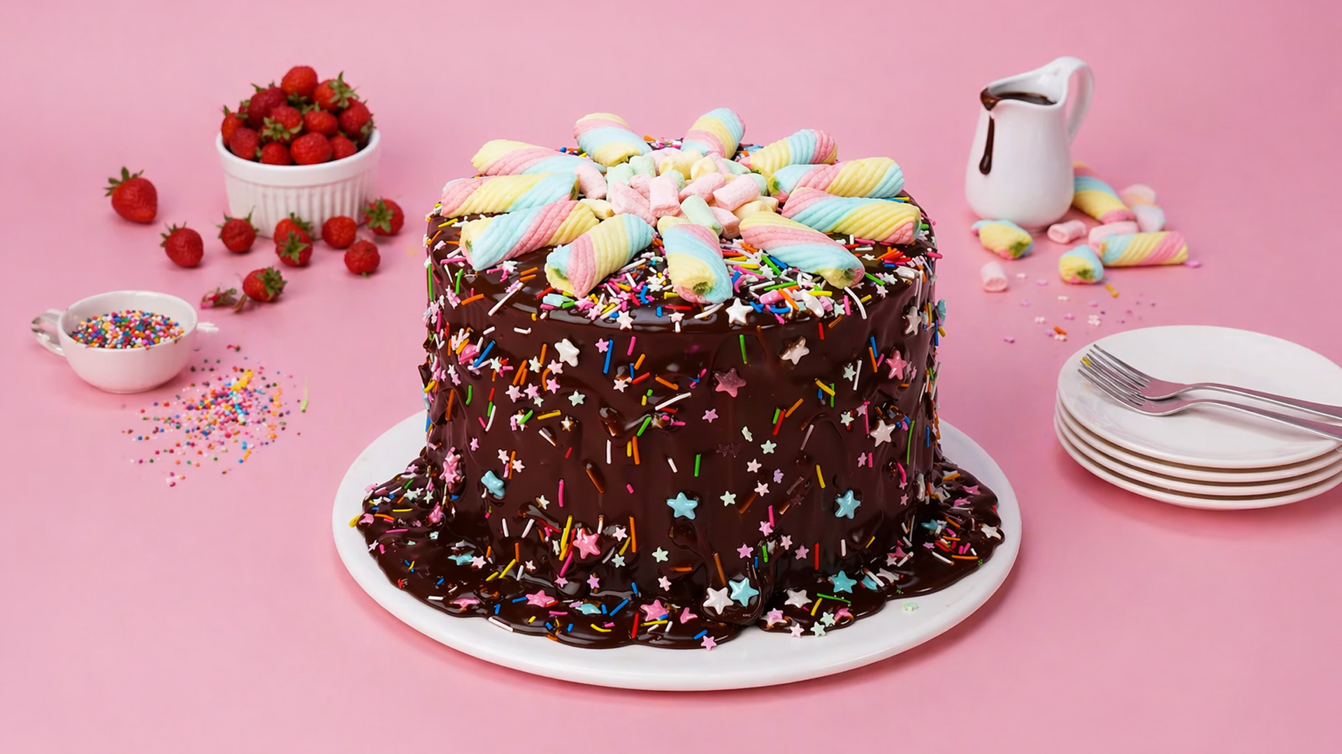 Easy hacks to decorate professional looking chocolate cakes fast