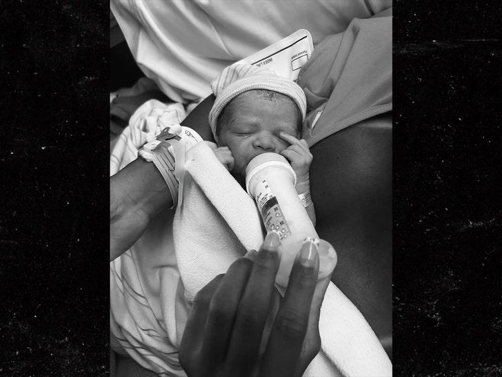 Chris Brown celebrates after partner Jada Wallace gives birth to baby boy