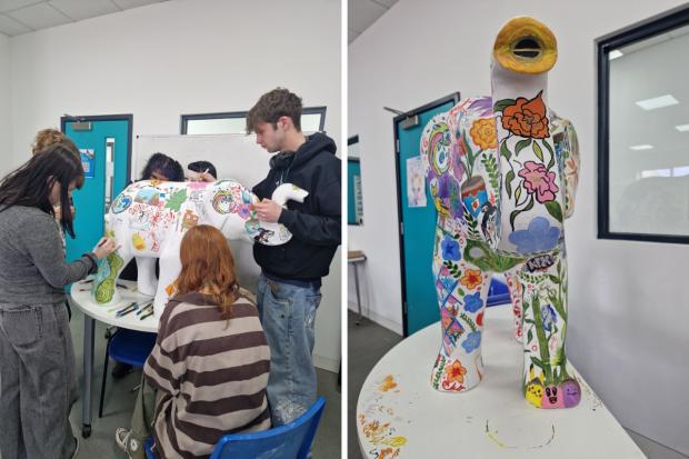 Students design elephant sculpture for upcoming art trail