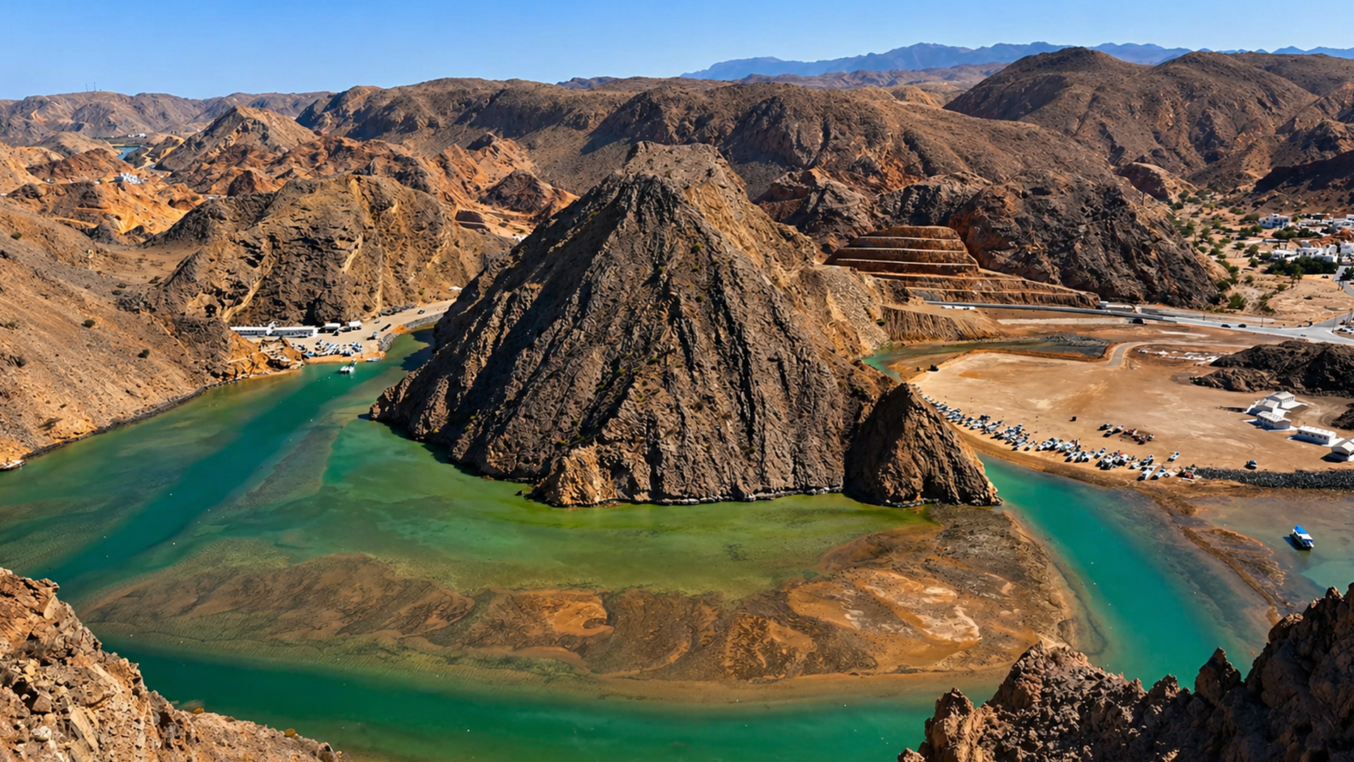 Where is this green river in the desert?
