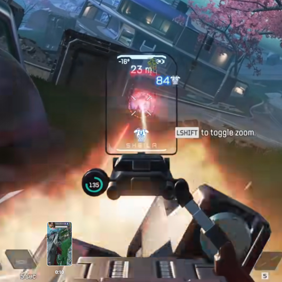 Apex Legends gameplay: Sheila turns fights into total destruction