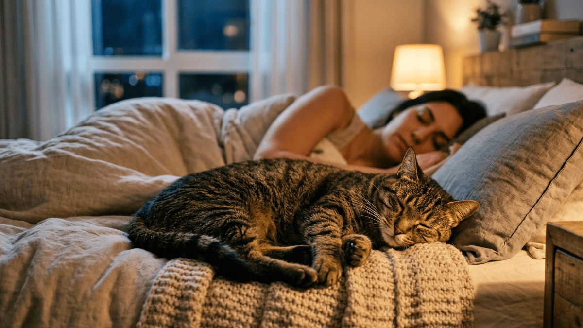 7 reasons your cat sleeps with you every night, according to veterinarians