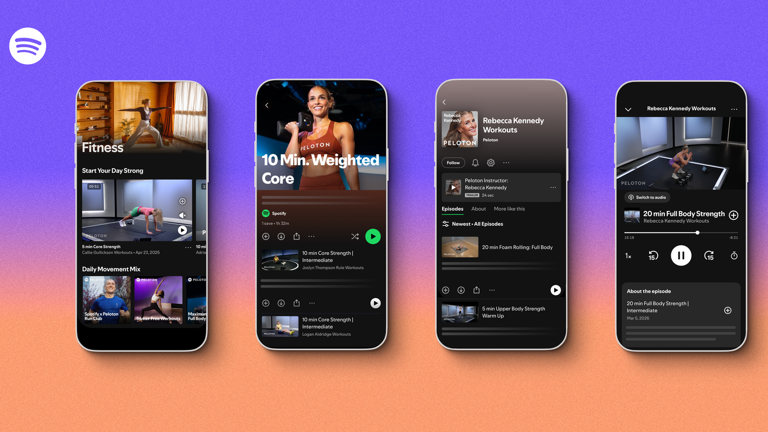 Spotify adds Peloton workouts in fitness expansion