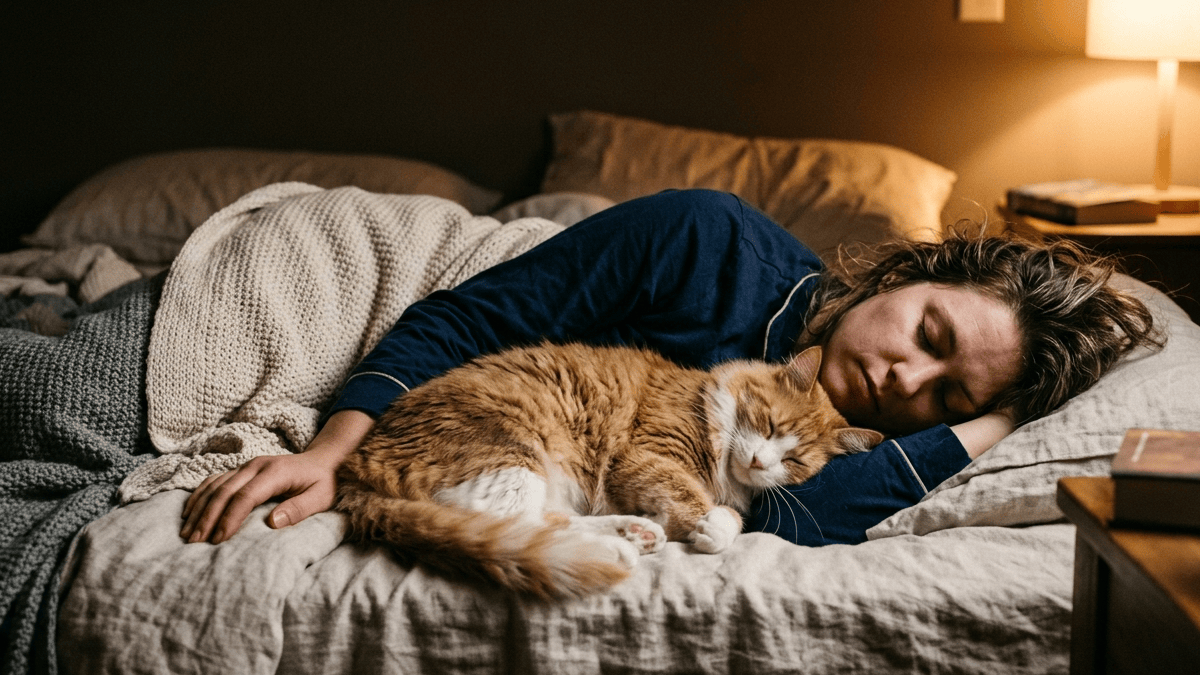 7 reasons your cat sleeps with you every night, according to veterinarians