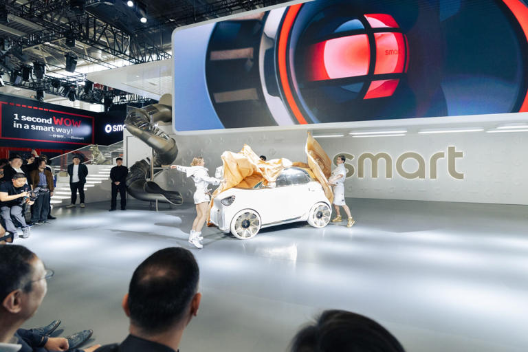 Smart brand shows electric city car concept #2 at Beijing Auto Show
