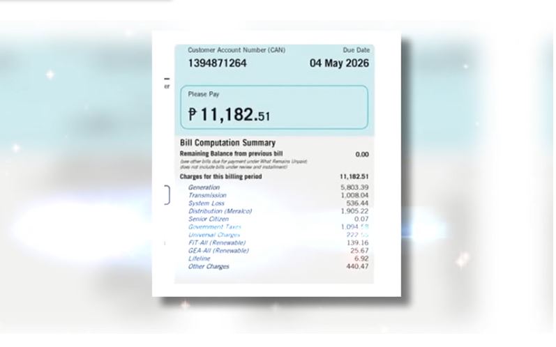 EXPLAINER: What each charge in the Meralco bill mean for customers?
