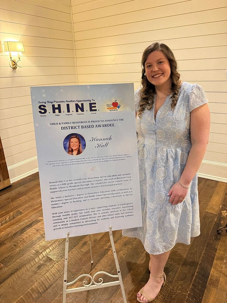 Mendham Middle School teacher earns SHINE award