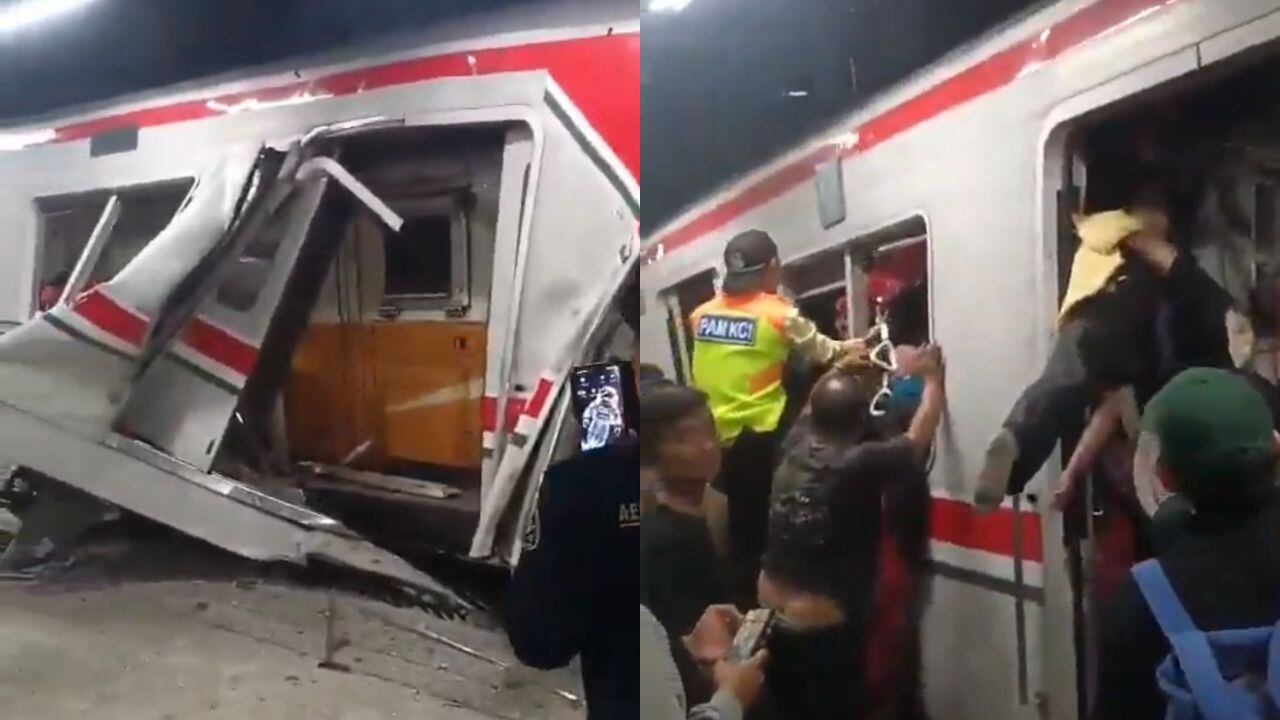 Tren de pasajeros es embestido brutalmente por otro convoy: reportan ...