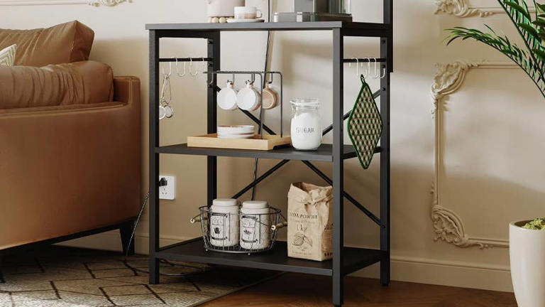 Get the Bestier 5-tier baker’s rack for $86: Perfect for coffee bars ...